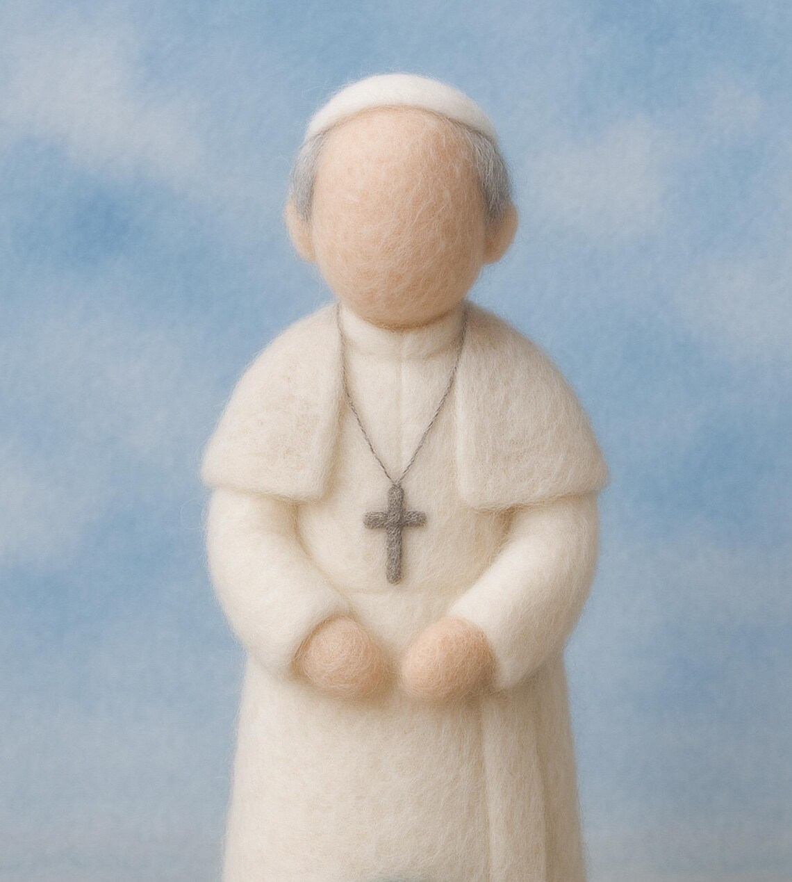 Needle Felted Pope Francis Memorial Figurine – Waldorf Inspired Wool ...