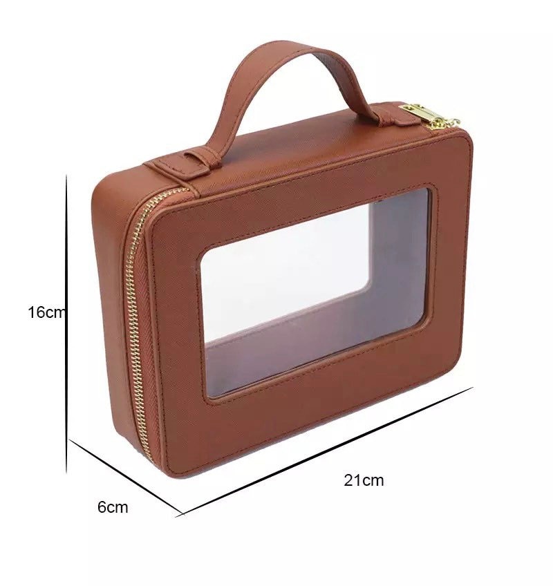 Customized Letters Colorful Saffiano Portable Cosmetic Case Travel ...