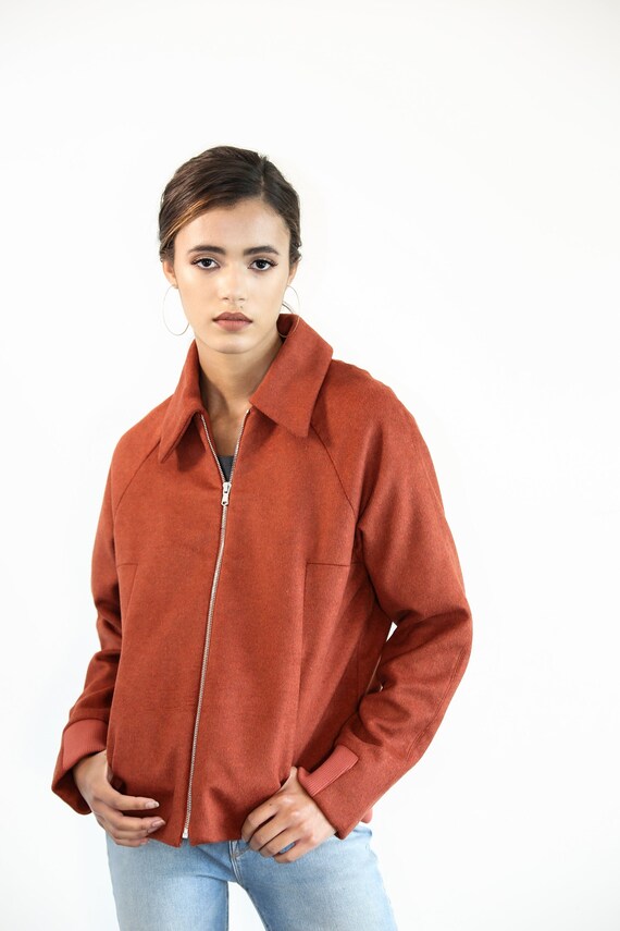 Limited Edition Rome Bomber Jacket in Italian Wool Blend - Etsy
