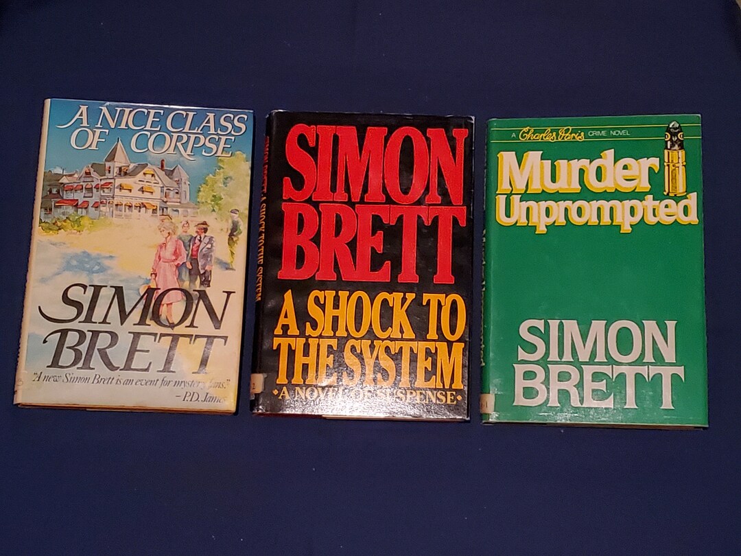 Lot of 3 Simon Brett Books, a Shock to the System, A Nice Class of ...