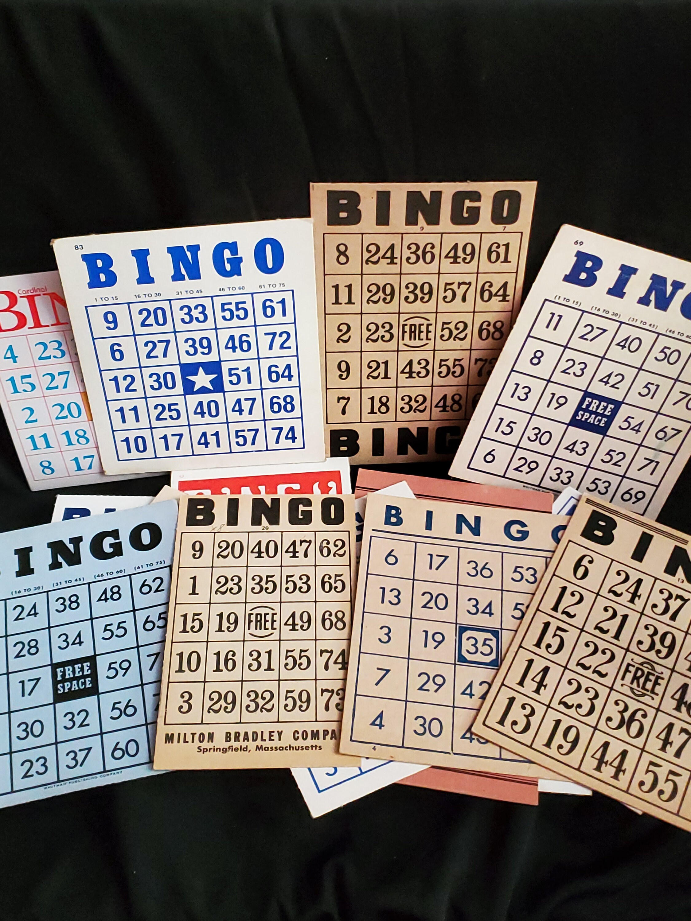 15 Bingo Cards, Vintage Bingo Cards, Junk Journal Cards, Collage Kit - Etsy