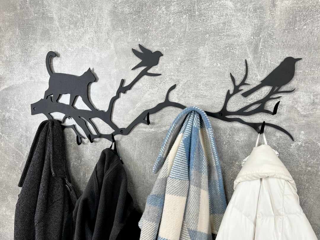 Metal Wall Decor, Coat Rack, Unique Wall Decor, Housewarming Gift First ...