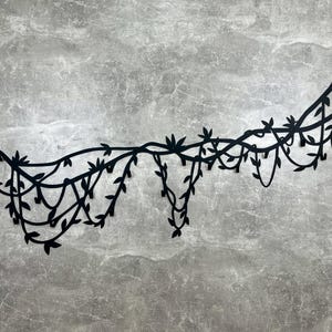 Jungle Vines Metal Hanging Coat Rack, Custom Entryway Organizer, Steel ...