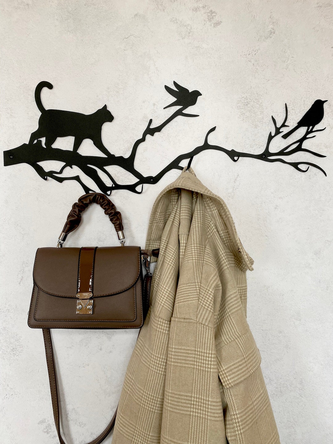 Metal Wall Decor Coat Rack Unique Wall Decor Housewarming - Etsy