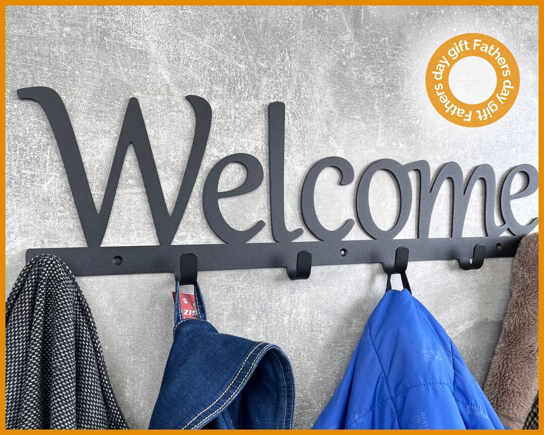 Welcome to Our Home Hanger Clothing Rack Entryway Hooks - Etsy