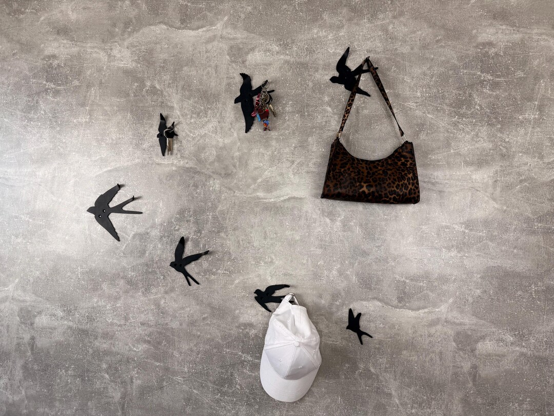 Unique Wall Hooks, Wall Coat Hooks, Decorative Hooks, Black Metal Wall ...