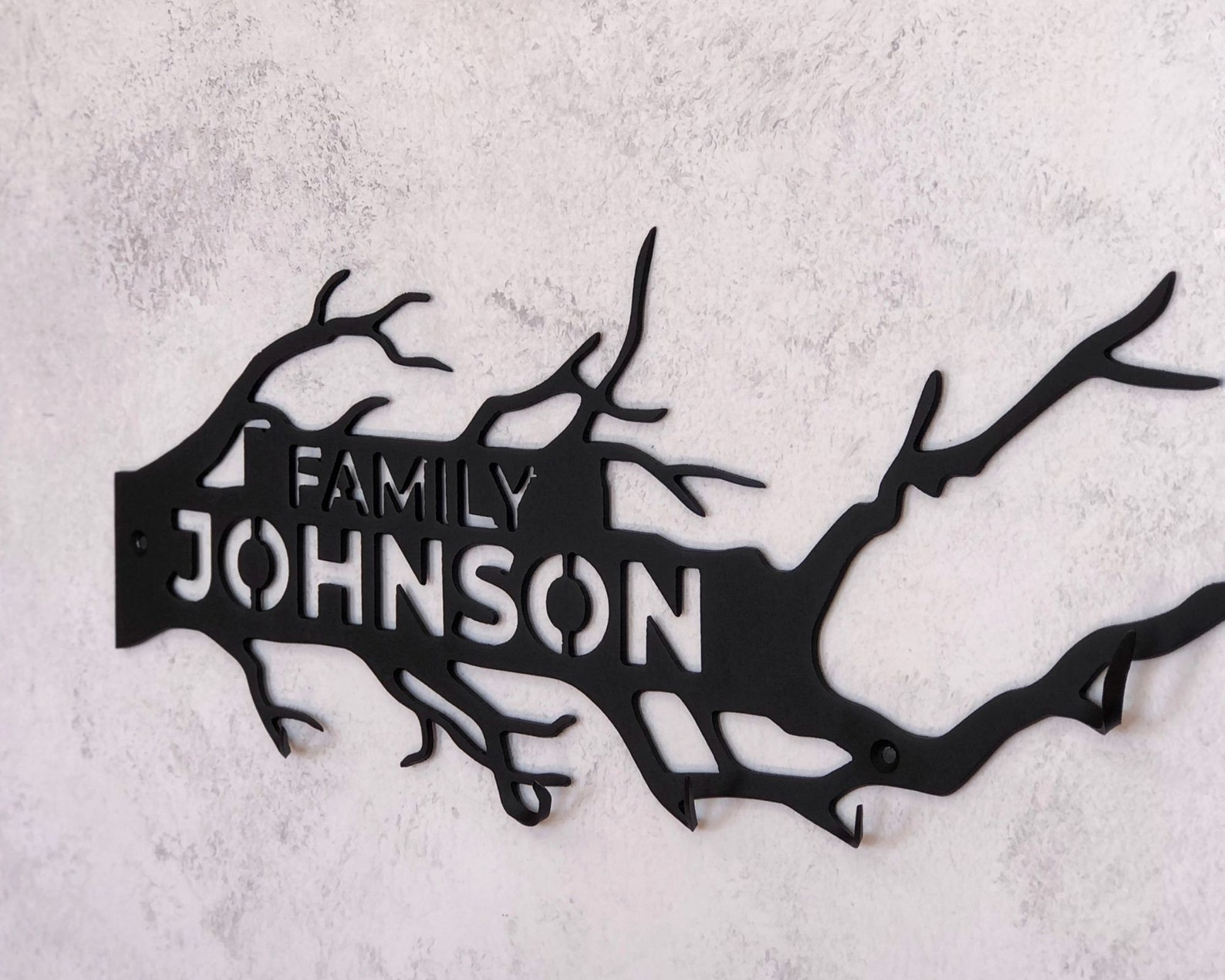 Custom Coat Rack Wall Clothes Hanger Personalized Wall - Etsy