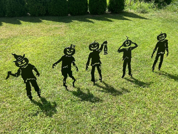 Metal Set Halloween Decorations Scary Outdoor Pumpkin Decor Halloween Outdoor Decor Pumpkin Pumpkin Outdoor Decor Halloween Decorations Etsy UK