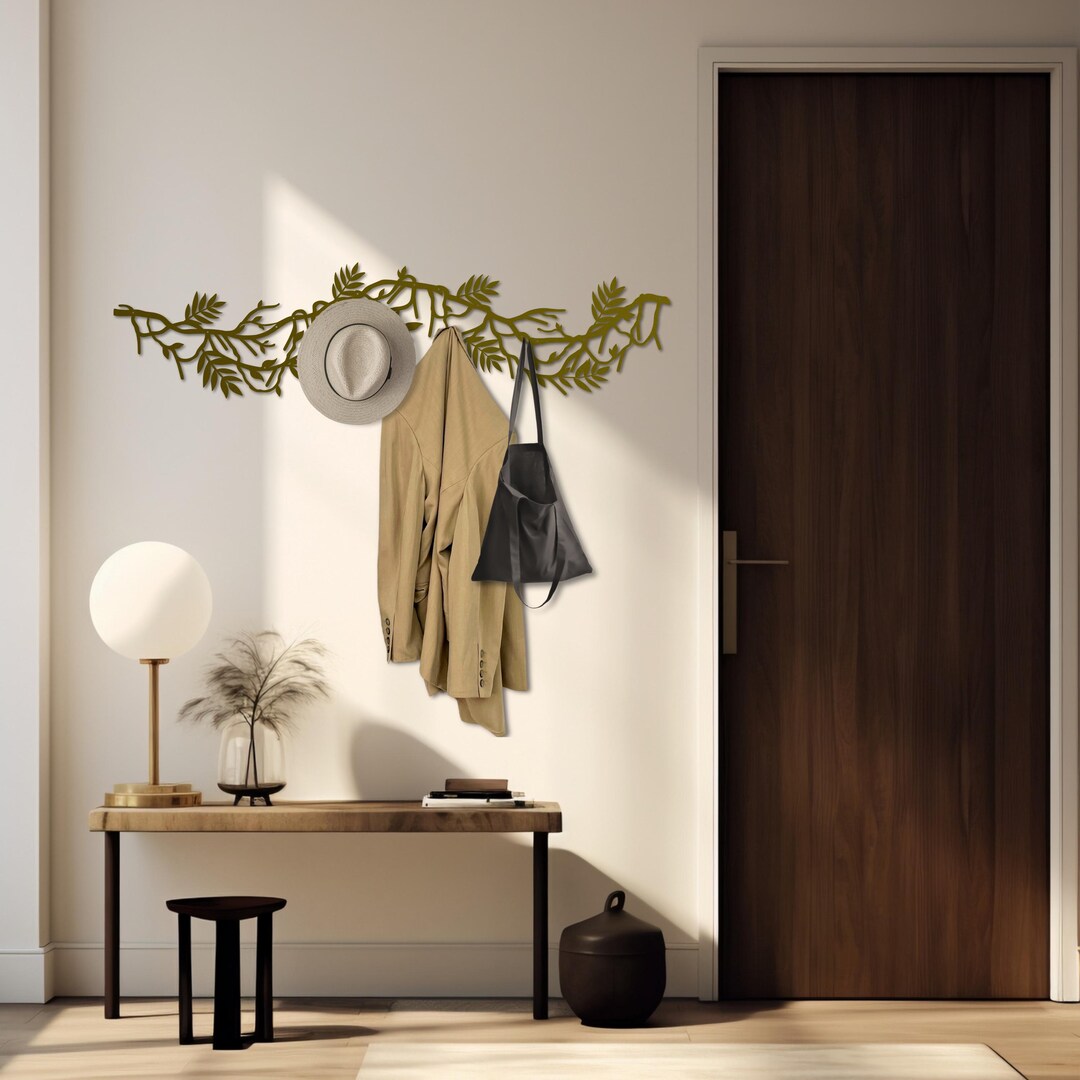 Jungle Vines Tree Wall Decor, Coat Rack Wall Mount, Farmhouse Wall ...