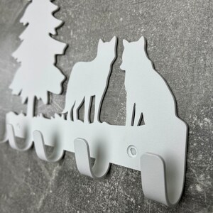 Wildlife Wall Mounted Key Rack, Custom Key Holder, White Key Storage ...