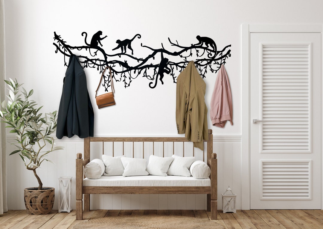 Coat Rack Tree, Animal Coat Rack, Wall Mount Coat Rack, Coat Hook, Wall ...