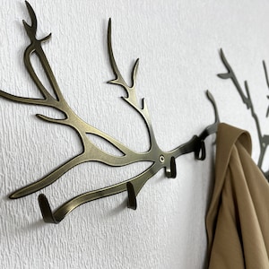 Metal Tree Wall Coat Rack, Decorative Clothing Hanger, Branch Wall ...