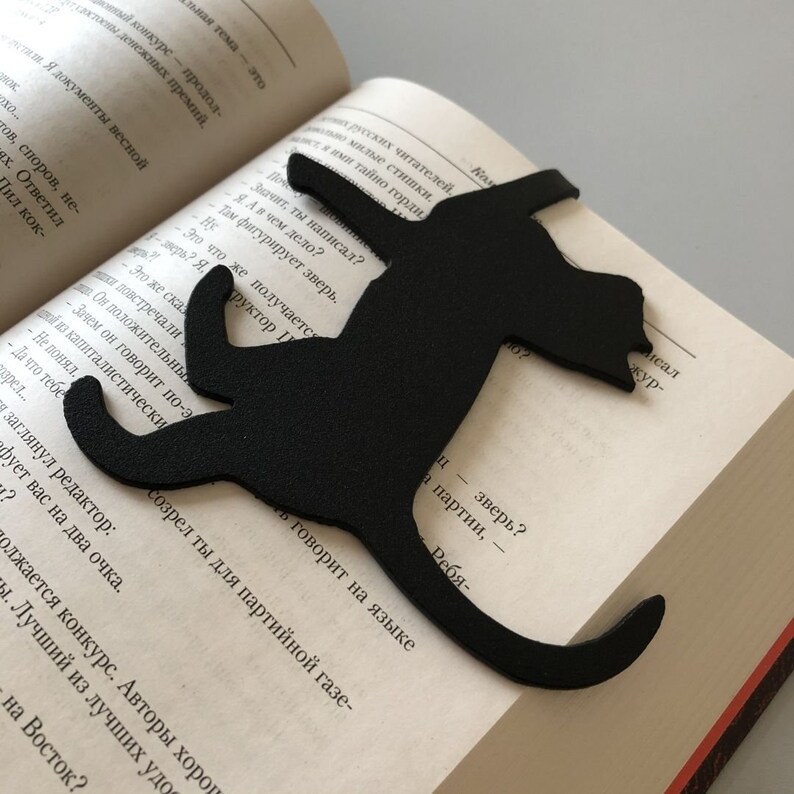 Cat Steel Bookmark for Book / Metal Bookmark / Laser Cut Metal - Etsy