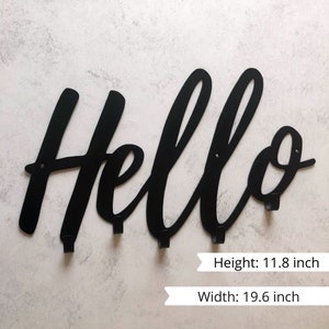 HELLO Steel Wall Mounted Coat Rack, Steel Metal Hook, Wall Rack Hook ...