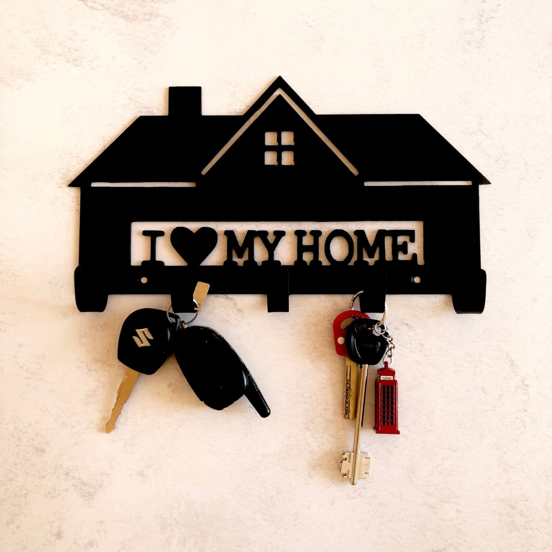 Metal Decor Hanger for Keys With Home Key Organizer Steel - Etsy