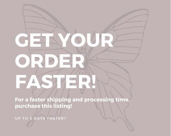 Rush Fee Faster Processing Time Move My Order to the Top - Etsy