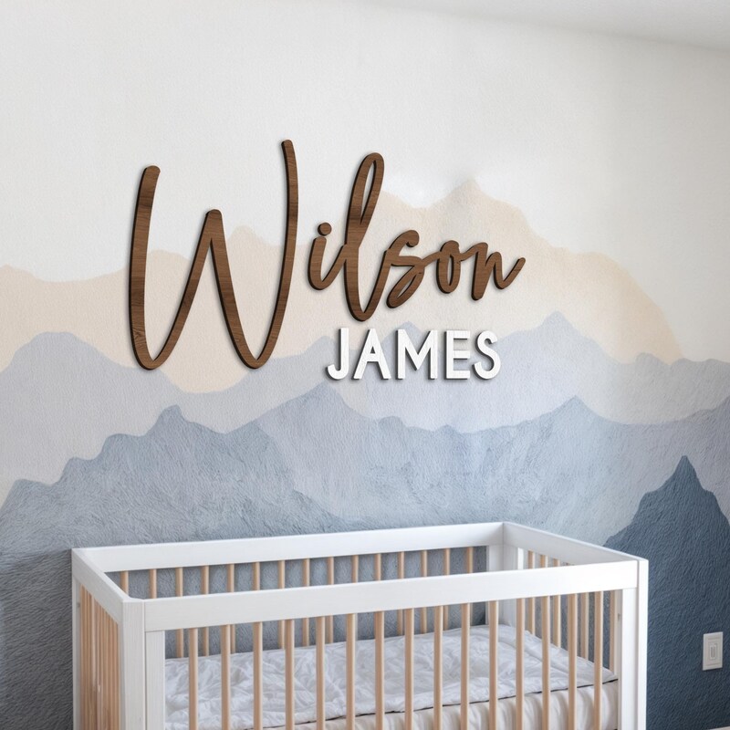 Nursery Name Sign - Etsy
