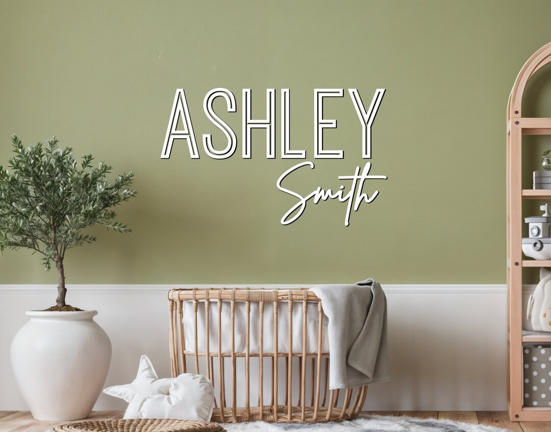 Custom Wood Nursery Name Sign: Wooden Baby Names Decor - Etsy