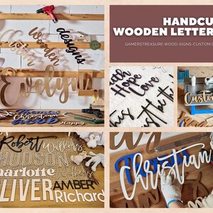 Custom Lasercut Wood Words, Custom Wall Quotes, Wood Backdrop, Wood ...