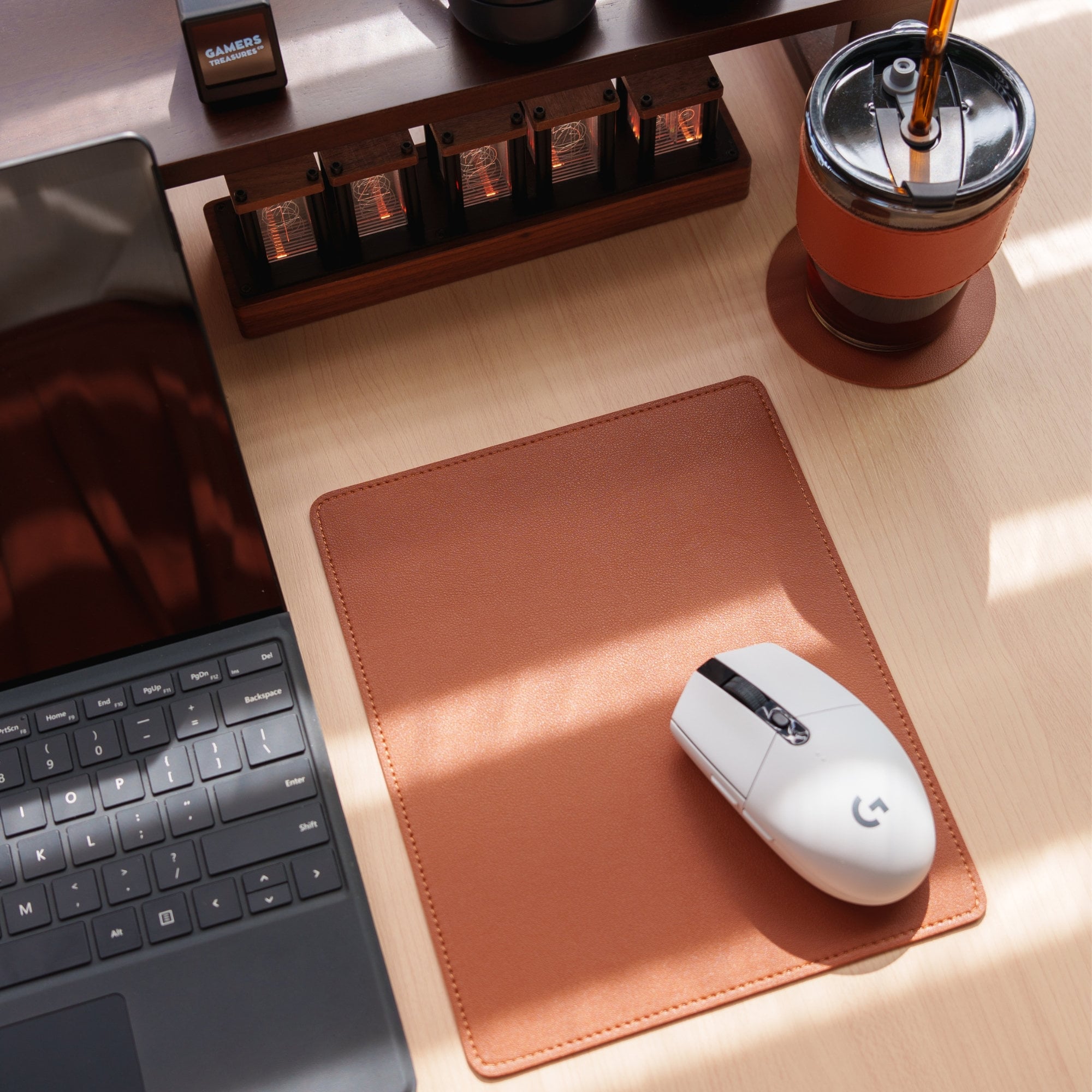 Custom Leather Mouse Pad Minimalist Desk Writing Mat - Etsy