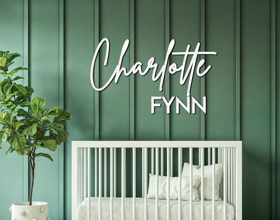 Custom Wood Nursery Name Sign, Custom Nursery Sign, Wooden Name Sign ...