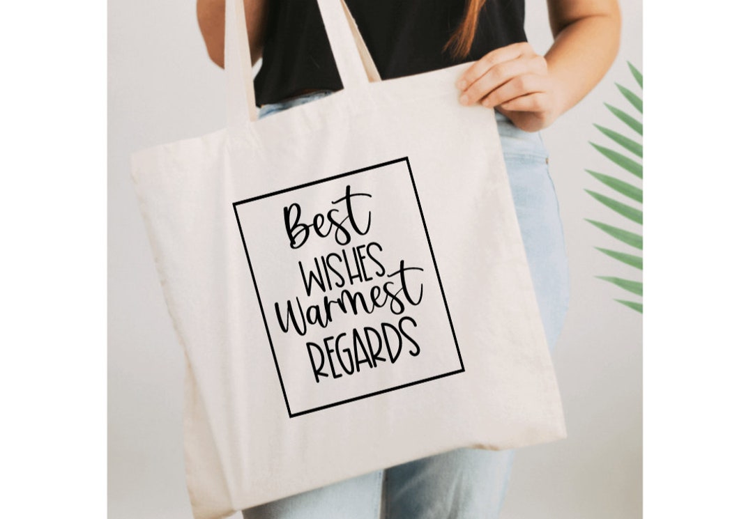 Best Wishes Warmest Regards Tote Bag, Schitts Creek Inspired, Market ...
