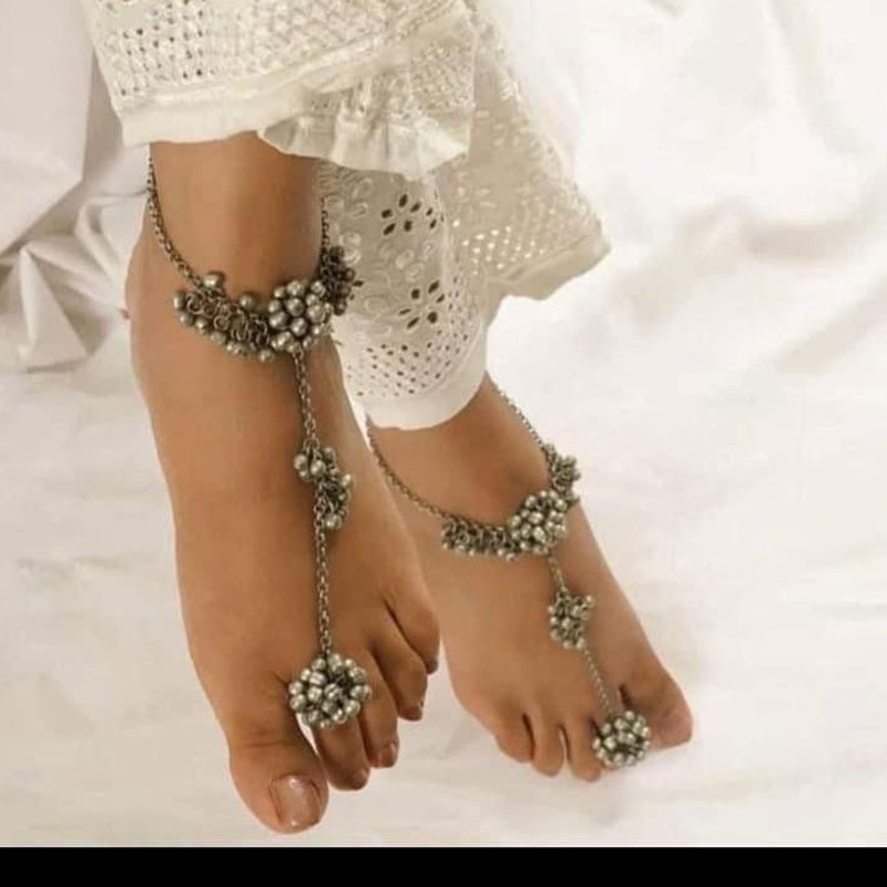 Silver Anklet - Etsy