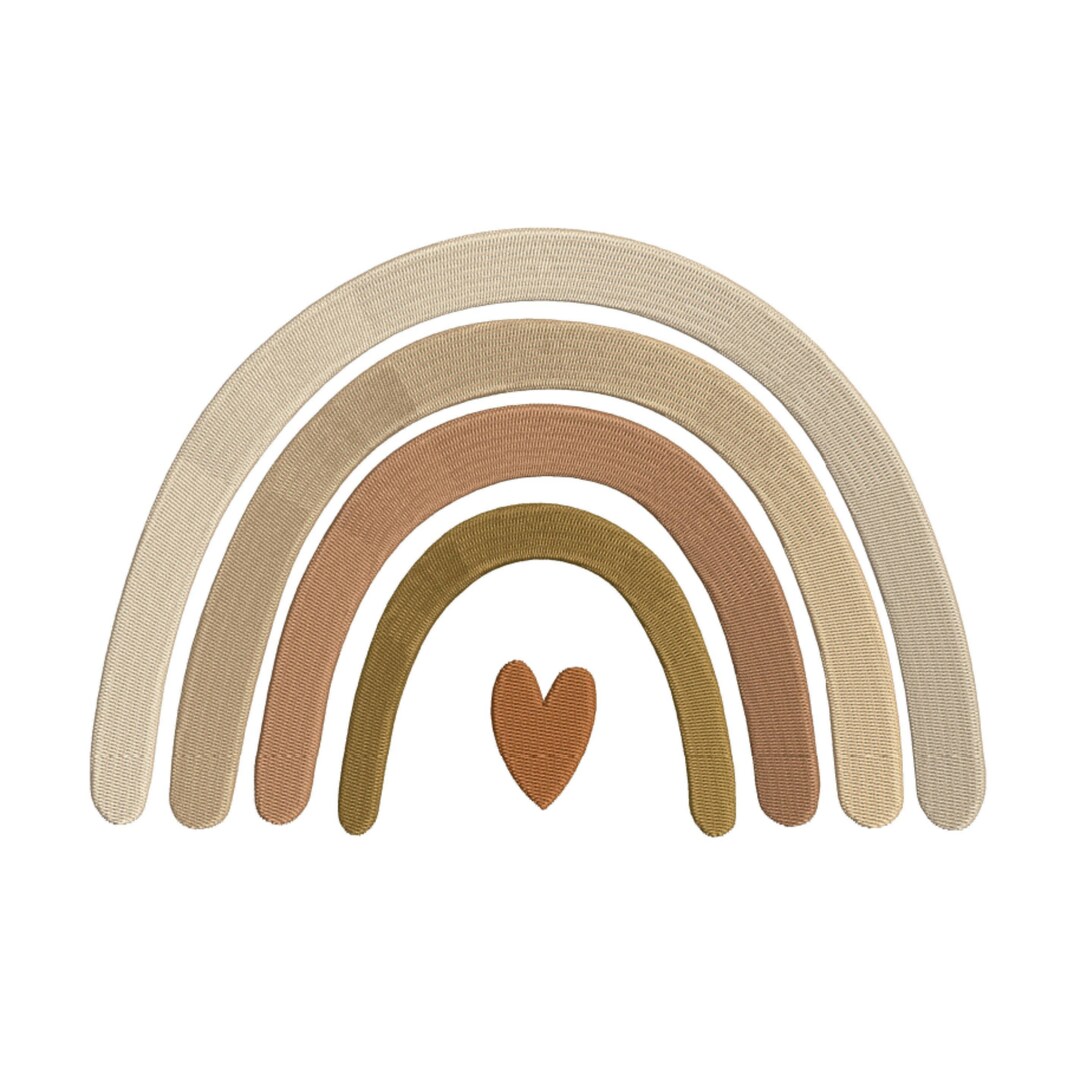 Boho Rainbow Machine Embroidery Design Rainbow Embroidery Files 8 Sizes ...