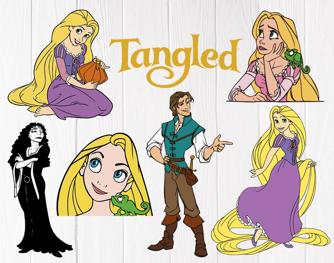 Tangled Svg Rapunzel Cut files tangled dxf files tangled | Etsy