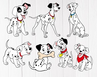 101 Dalmatians Svg | Etsy