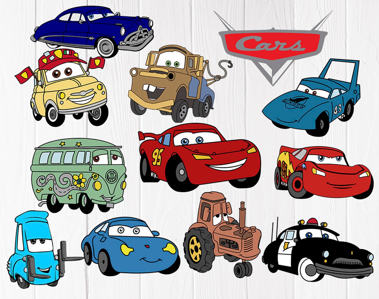 Cars Svg Cars Cut Files Cars Movie Dxf Cars Movie Svg Cars | Etsy