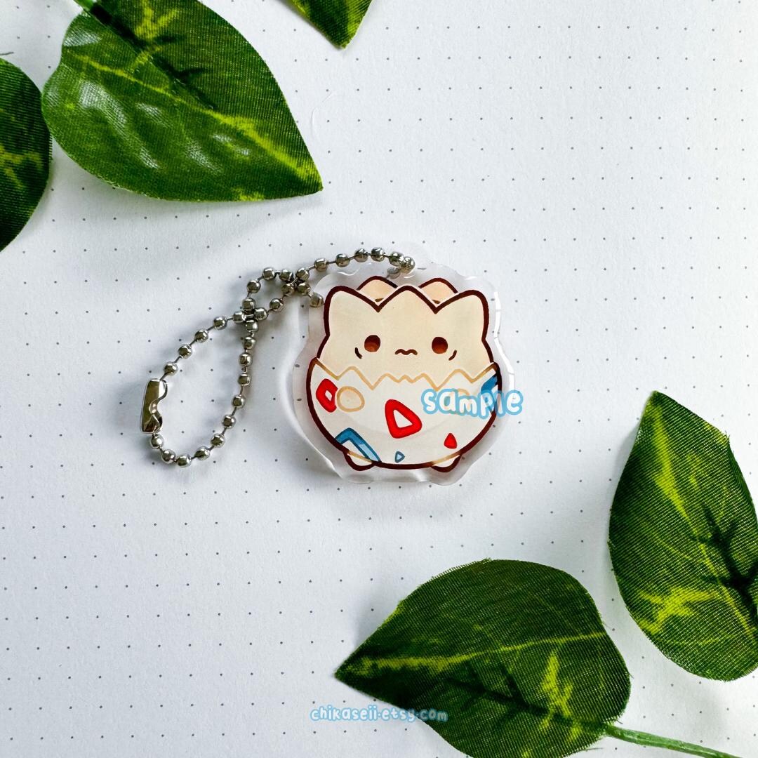 Togepi Keychain - Etsy