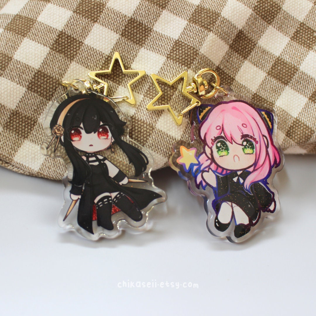 Spy X Family Glitter Epoxy Charms - Etsy