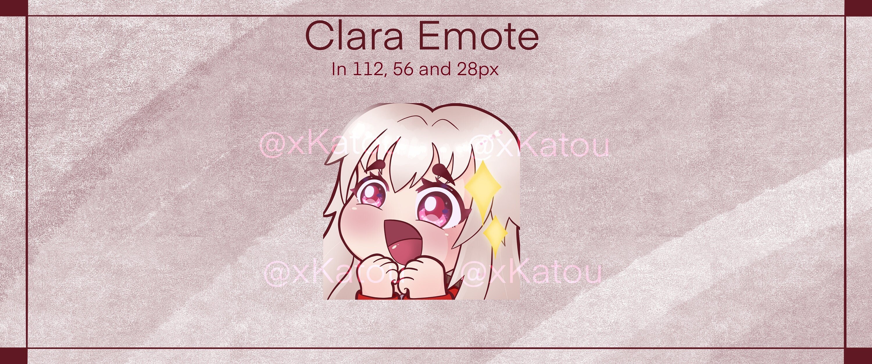 Clara Honkai Star Rail Emotes Chibi for Twitch, Youtube, Discord Etc ...
