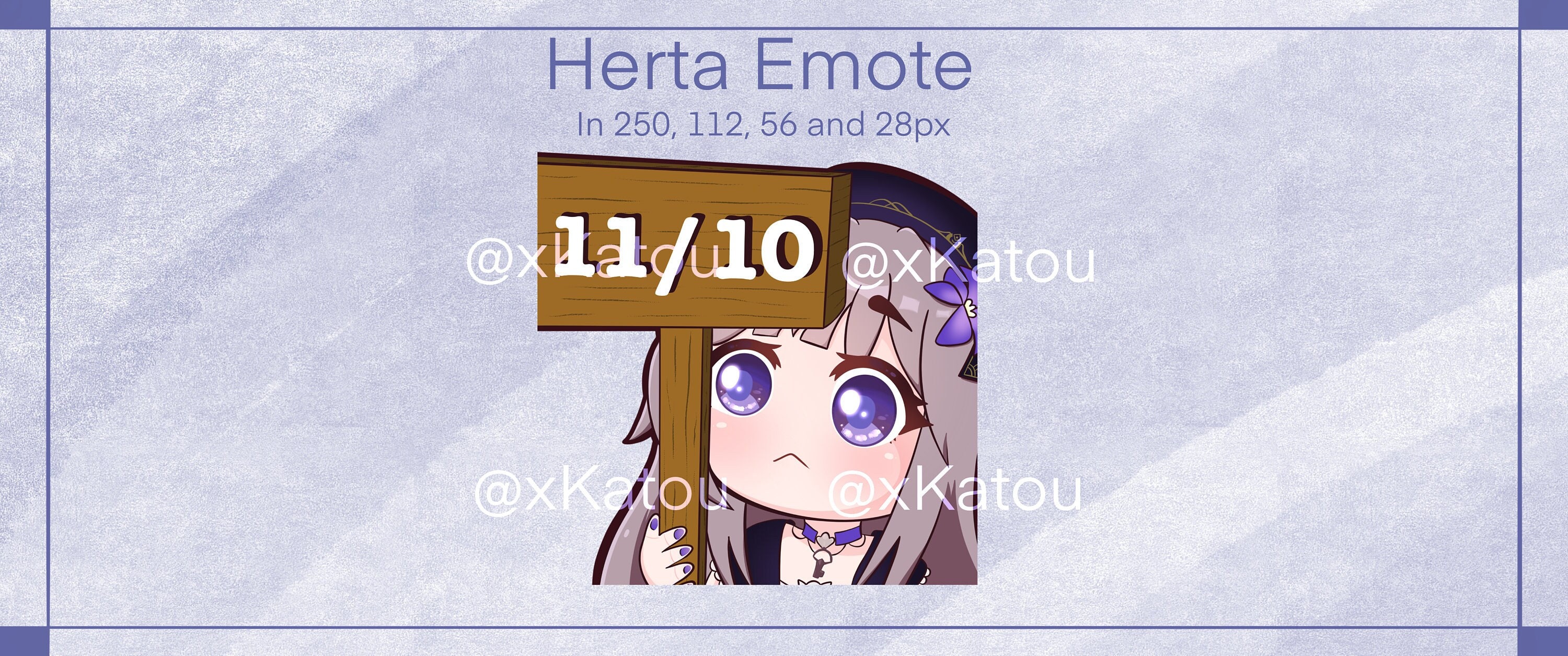 Herta Honkai Star Rail Emote Chibi for Twitch, Youtube, Discord Etc ...