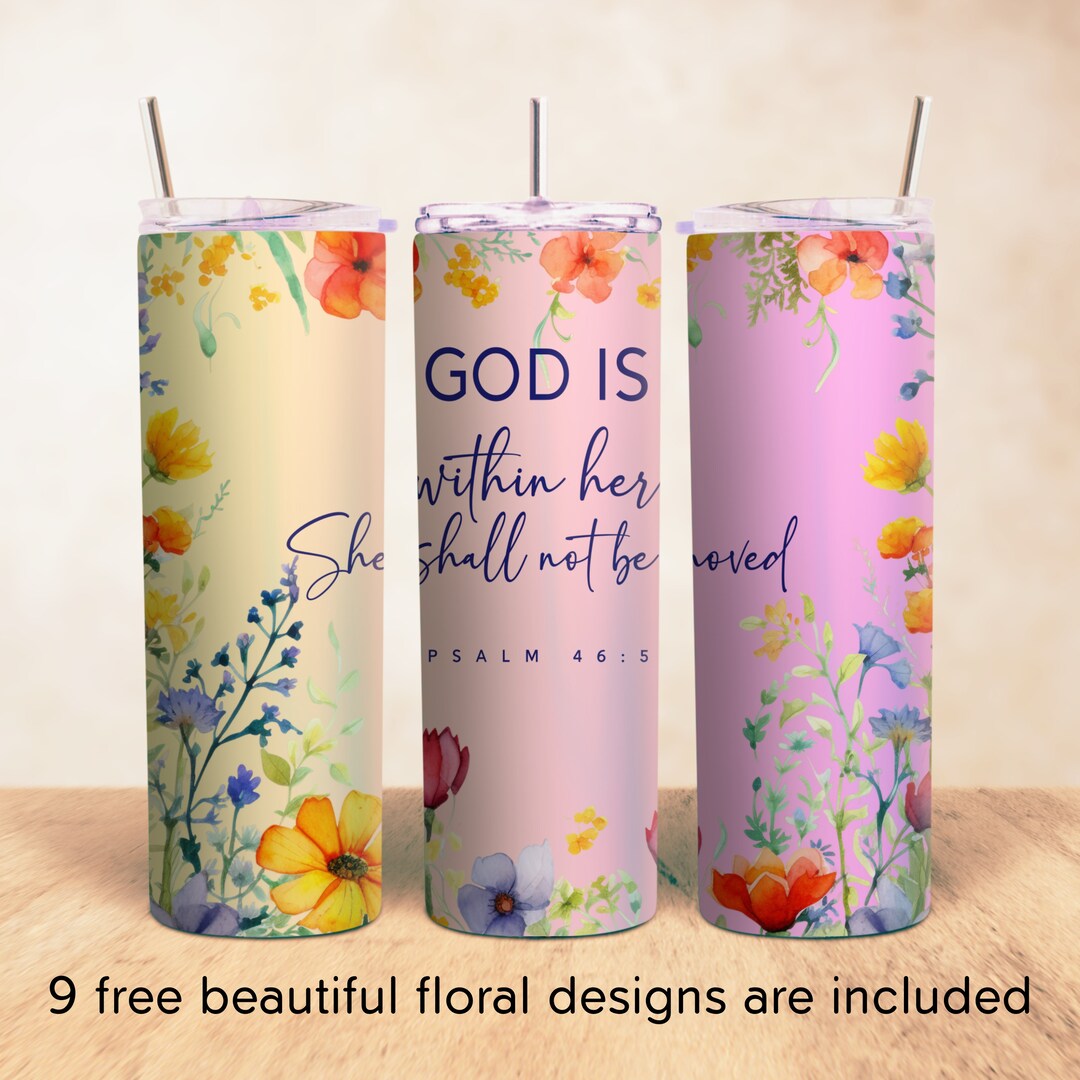 God is Within Her Bible Scripture Verse 20 Oz Skinny Tumbler ...