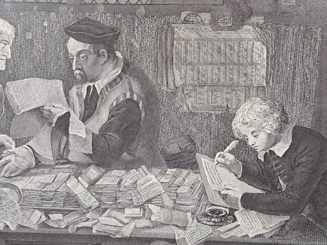 The Country Attorney and His Clients Museum Famous Lithograph Framed ...