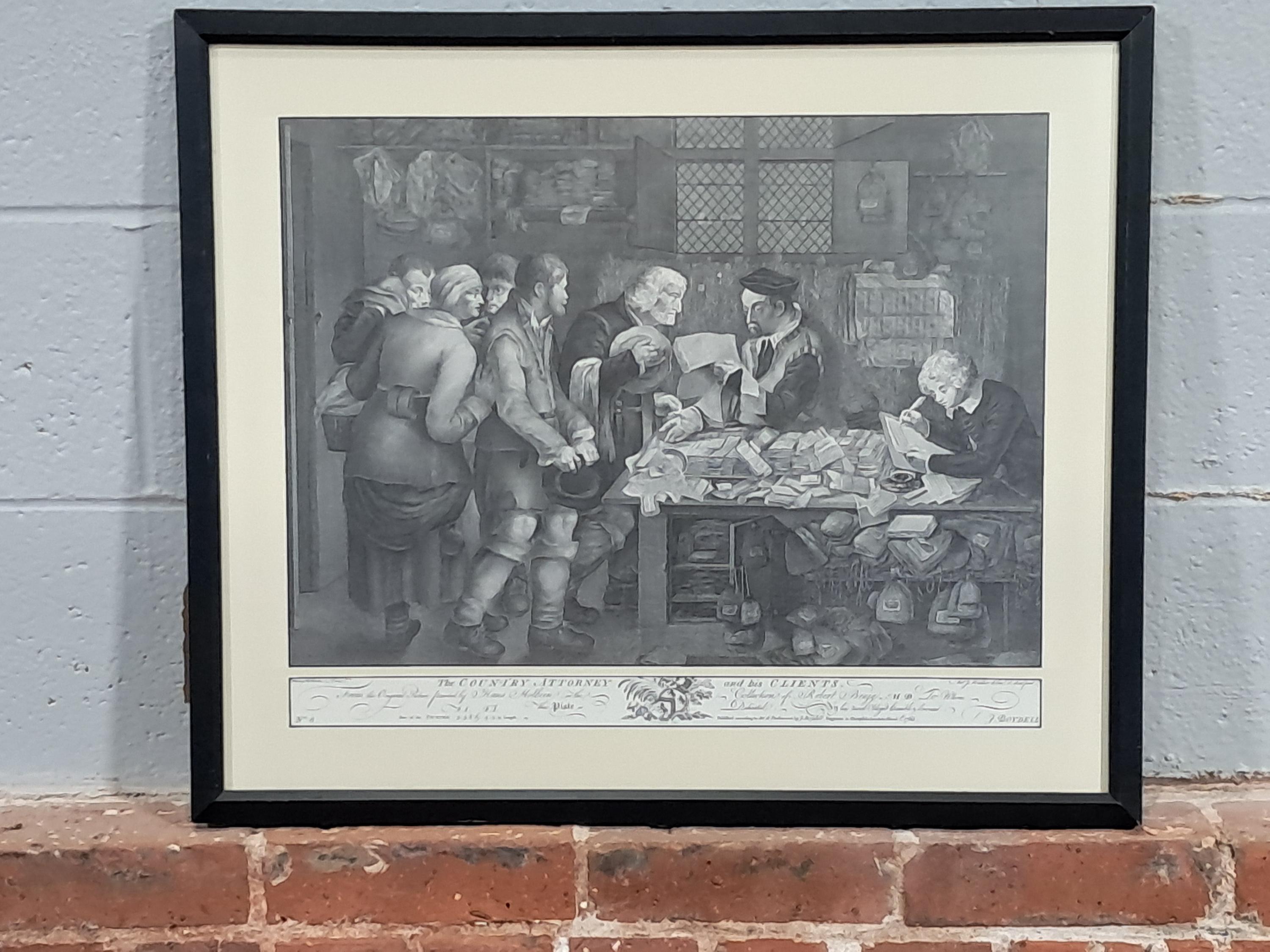 The Country Attorney and His Clients Museum Famous Lithograph Framed ...