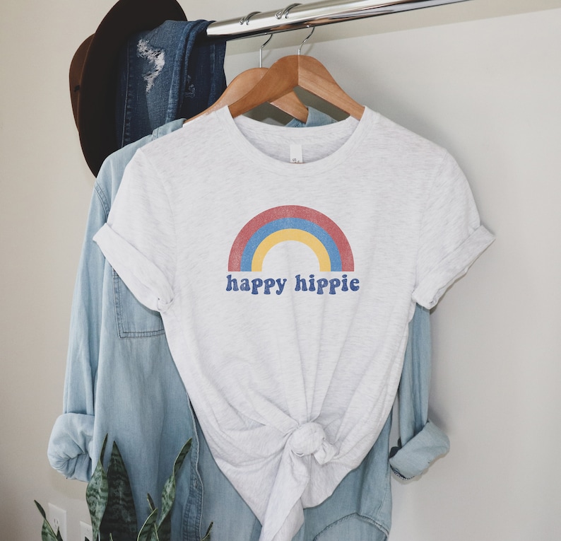 Happy Hippie Shirt, Cute Hippie Shirts Women, Funny Hippie Shirt ...