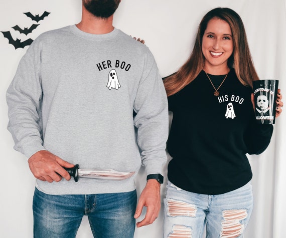 His Boo Her Boo Matching Halloween Sweatshirts Couples - Etsy