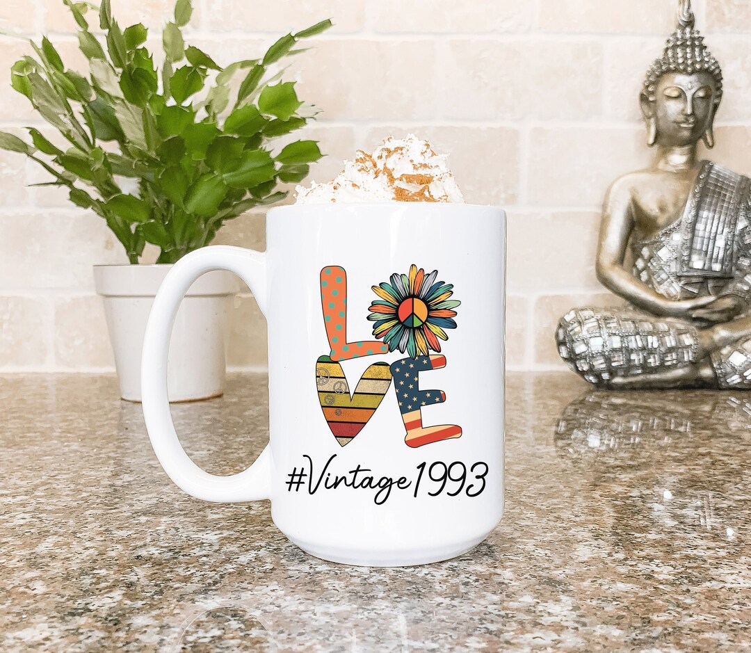 Vintage 1993 30th Birthday Coffee Mug, 30th Birthday Gifts for Women ...