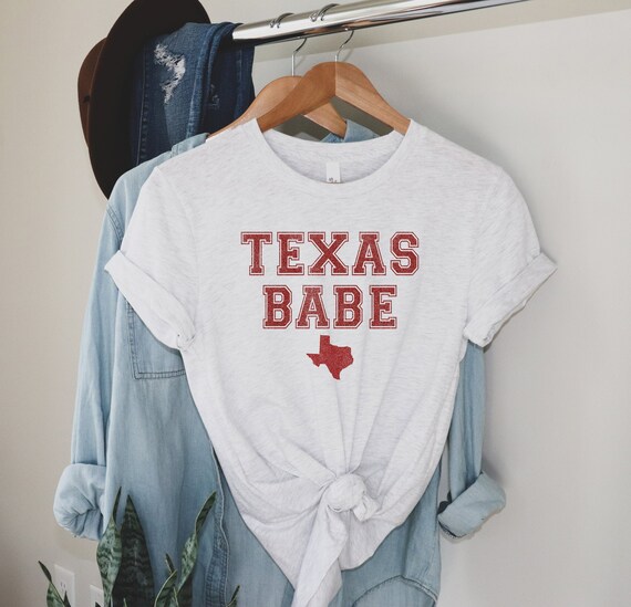 Super Soft Texas Babe Cute Texas Shirts for Women Texas | Etsy
