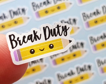 40 Cute Break Duty/teacher/college/school Planner Stickers - Etsy