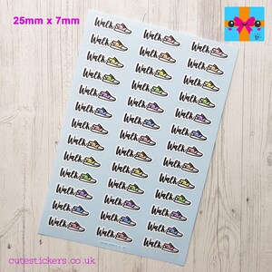 Walk Planner Stickers / Walking Tracker Reminder Stickers / Cute Kawaii ...
