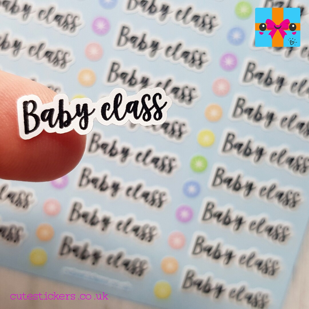 45 Baby Class Planner Stickers 42 Star Dot Stickers / Baby Reminder ...