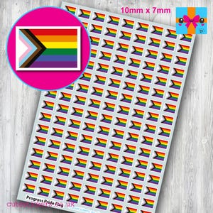Inclusive Progress Pride Flag Stickers / LGBTQ+ / 6 Sizes / Event ...