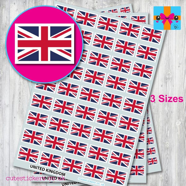 Union Jack Stickers - Etsy UK
