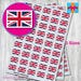 2 X 10cm England Flag Vinyl Stickers - St George's Cross United Kingdom ...