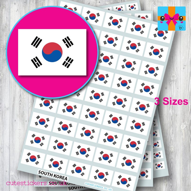 Koreas Flag - Etsy UK