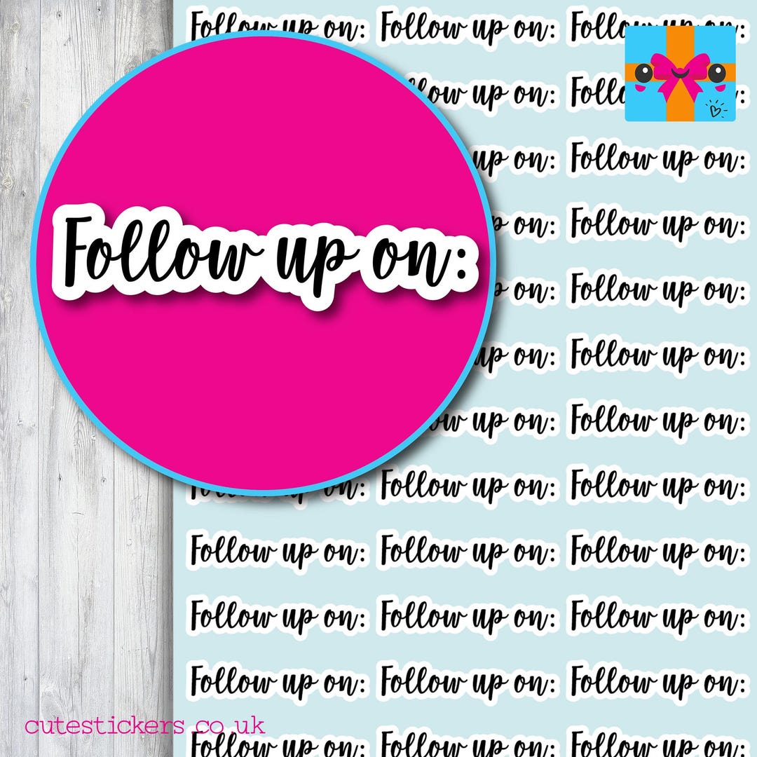 Follow up on Planner Stickers - Etsy
